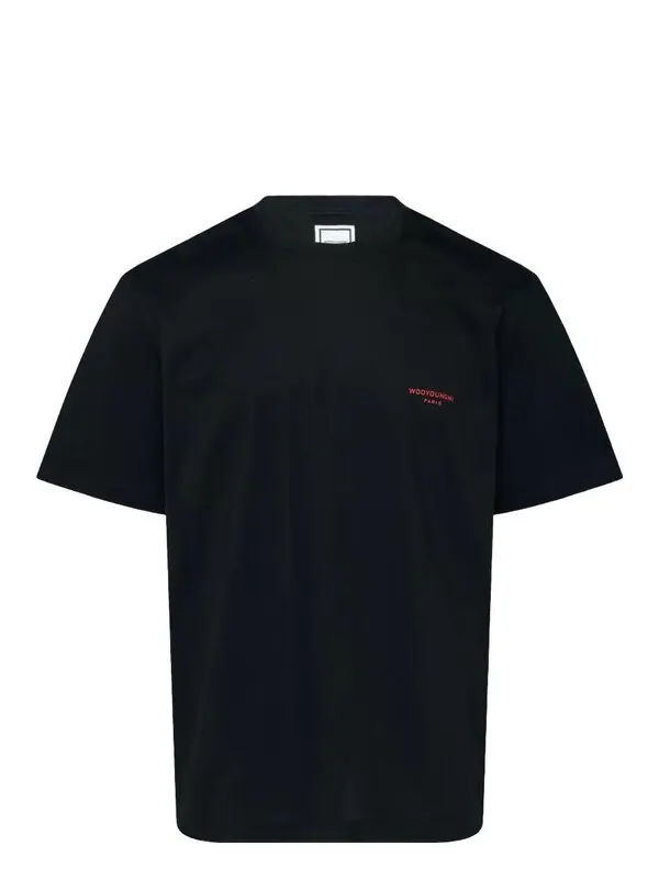 WOOYOUNGMI Logo-embroidered T-shirt - Black