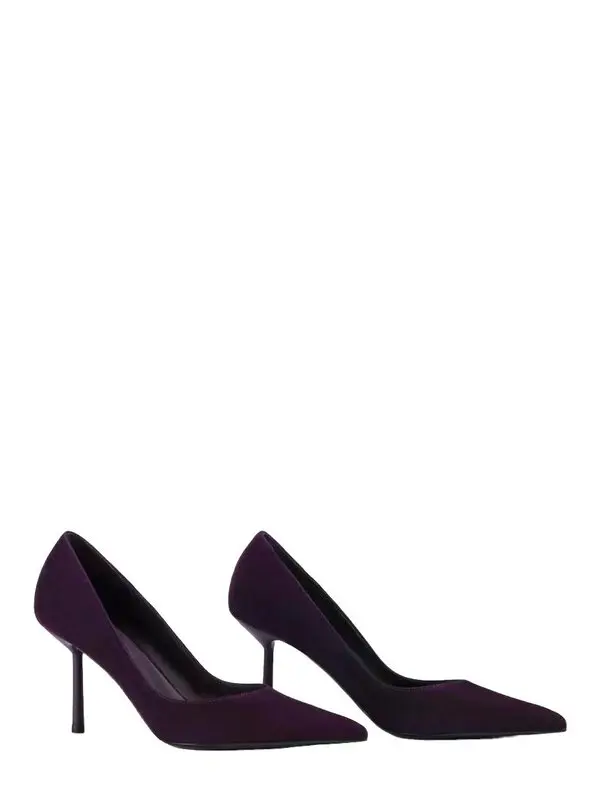 LE SILLA Bella Calf Suede Pumps - Purple