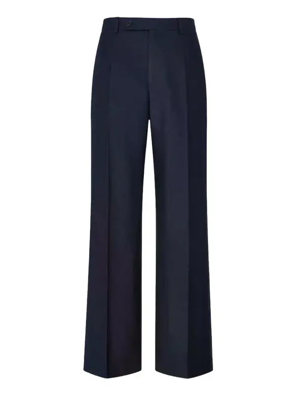 JIL SANDER Tailored Trousers With Pressed Crease - Blue