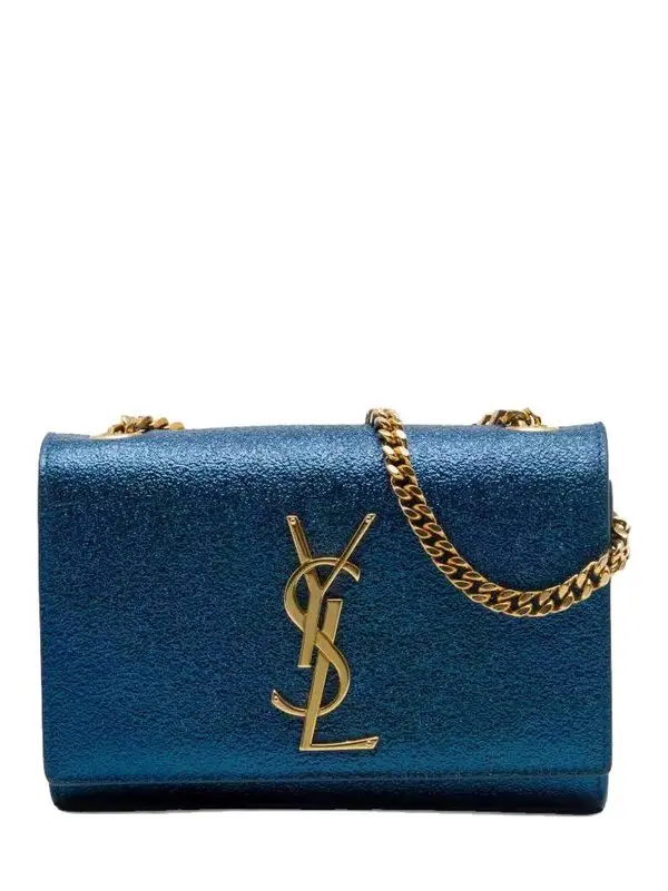 Saint Laurent Classic Monogram Kate Crossbody Bag - Blue