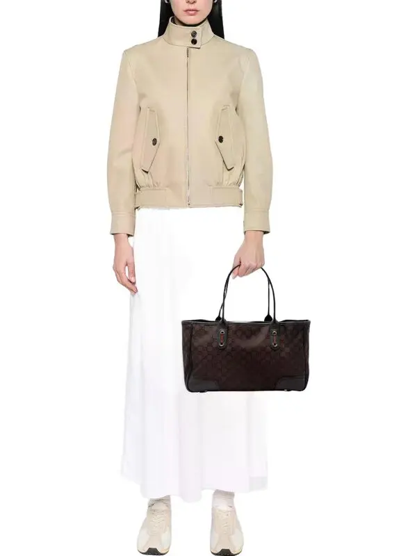 Gucci Gg Nylon Princy Tote Bag - Brown