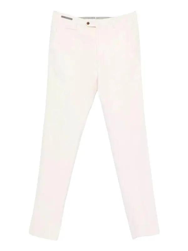 Corneliani Cream White Straight-leg Trousers - Neutrals