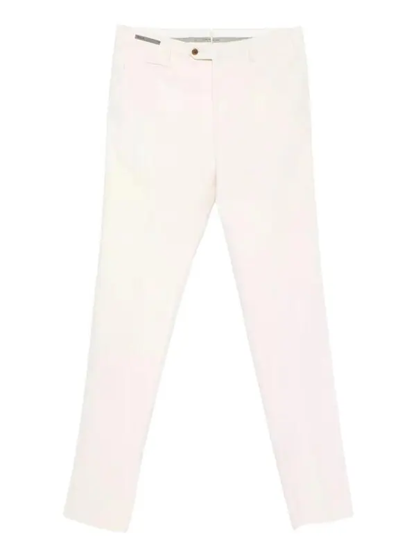 Corneliani Cream White Straight-leg Trousers - Neutrals