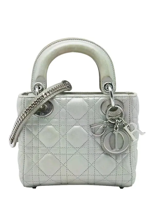 Dior Mini Lady Satchel - Grey