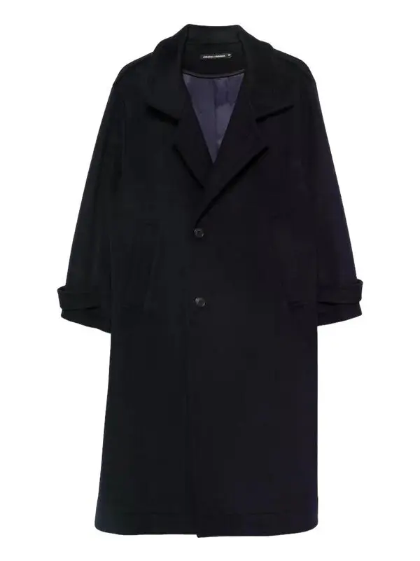 NICHOLSON & NICHOLSON Collared Button-up Coat - Blue