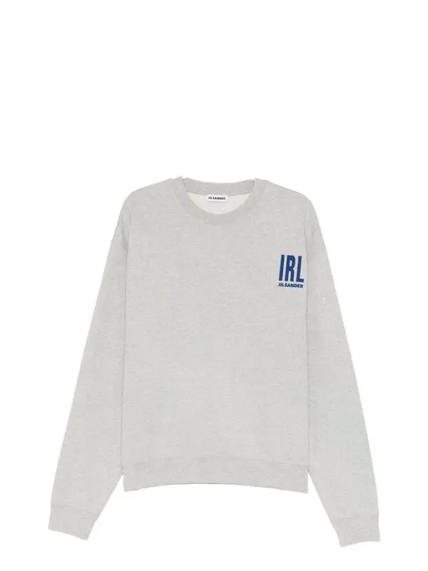 JIL SANDER Logo Print Sweatshirt - Grey