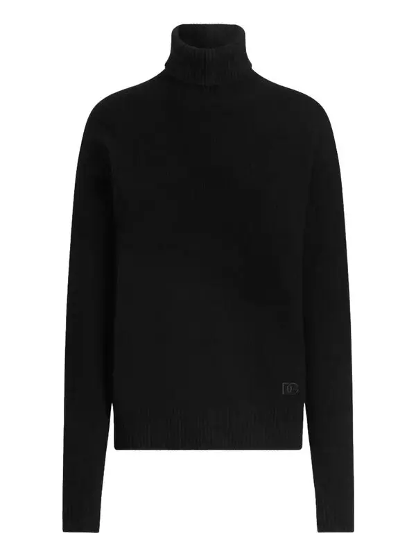 Dolce & Gabbana Wool Turtleneck Pullover - Black