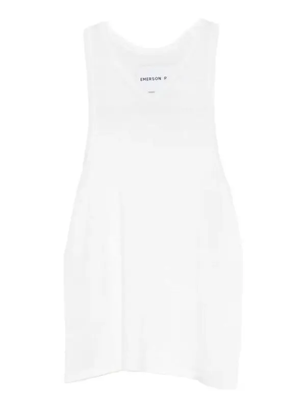 EMERSON RENALDI Sleeveless V-neck Knitted Vest - Neutrals