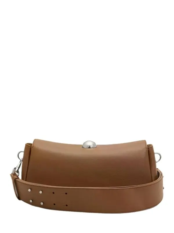 AMI Paris Calf Leather Carrousel Bag - Brown