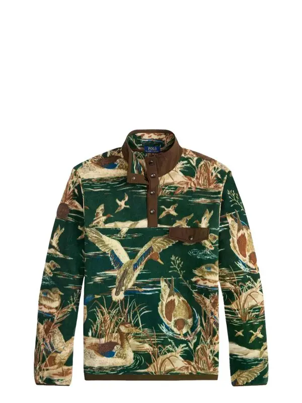 Polo Ralph Lauren Duck-print Fleece Sweatshirt - Green