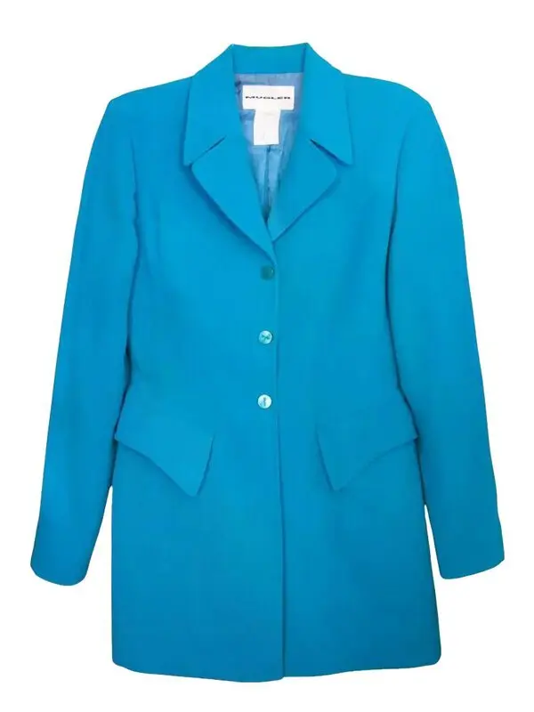 Thierry Mugler Single-breasted Blazer - Blue