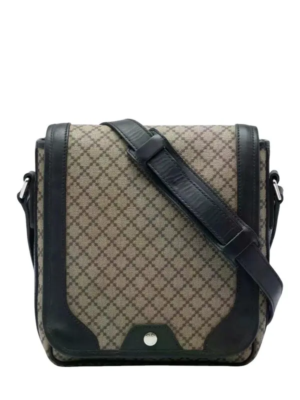 Gucci Diamante Coated Canvas Crossbody Bag - Neutrals