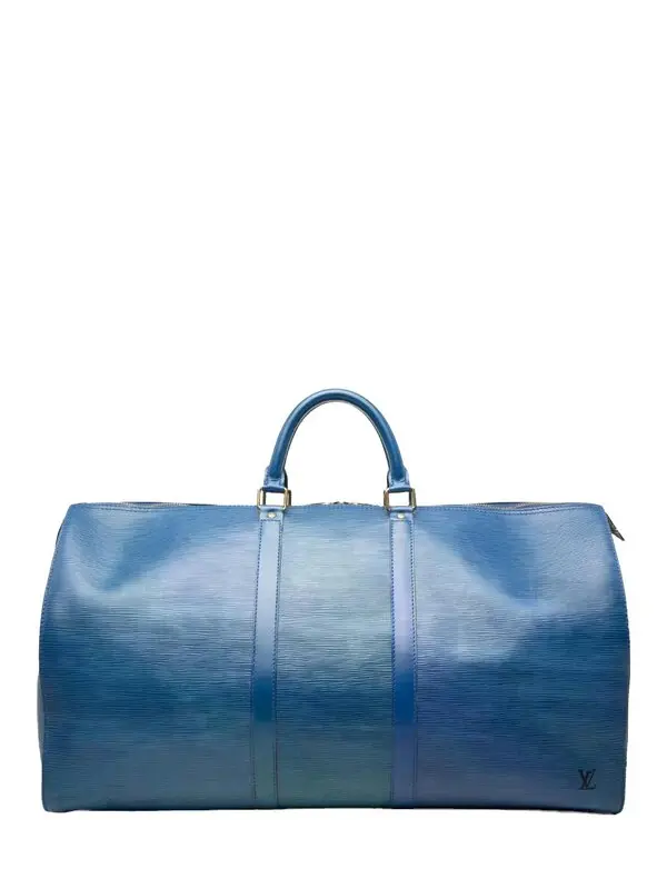 LOUIS VUITTON Epi Keepall 55 Travel Bag - Blue