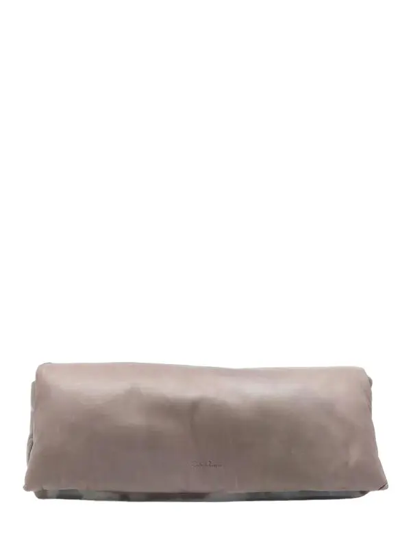 Rick Owens Padded Leather Clutch Bag - Grey