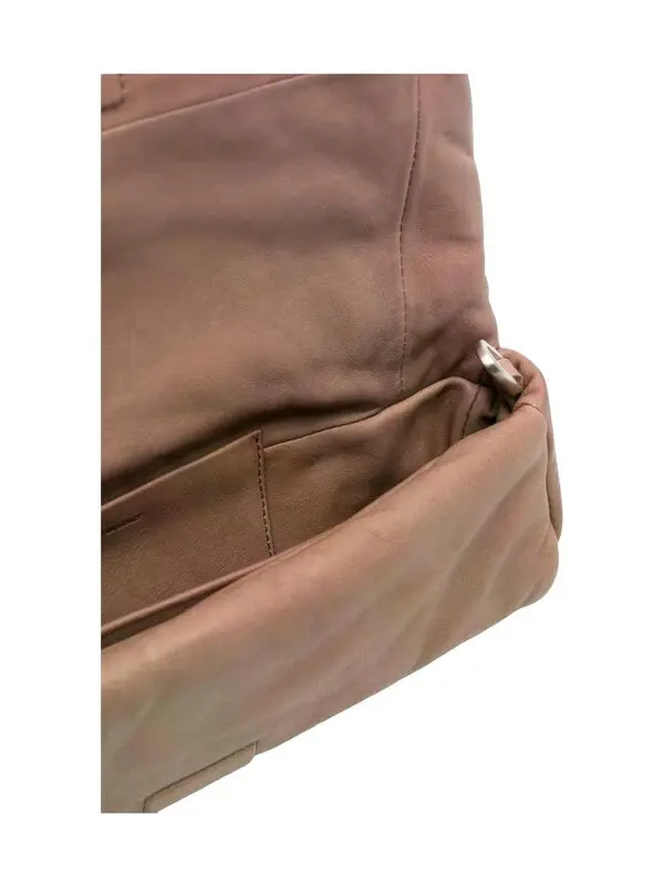 Rick Owens Padded Leather Clutch Bag - Brown