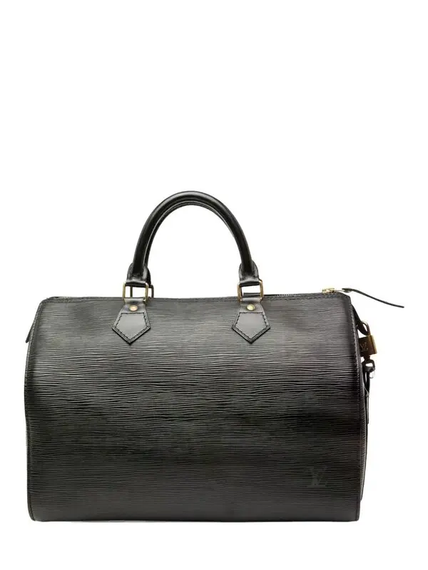 LOUIS VUITTON Epi Speedy 30 Boston Bag - Black