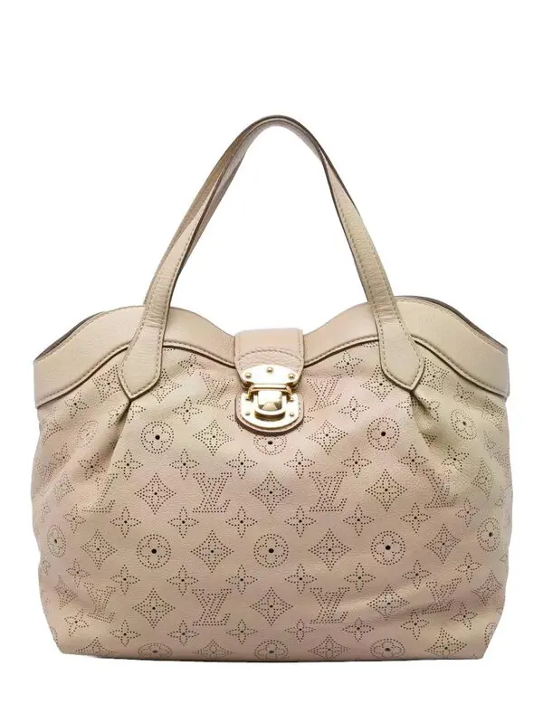 LOUIS VUITTON Monogram Mahina Cirrus Pm Handbag - Neutrals