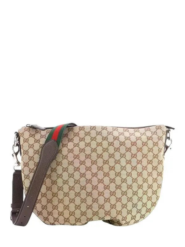 Gucci Gg Canvas Medium Messenger Bag - Brown