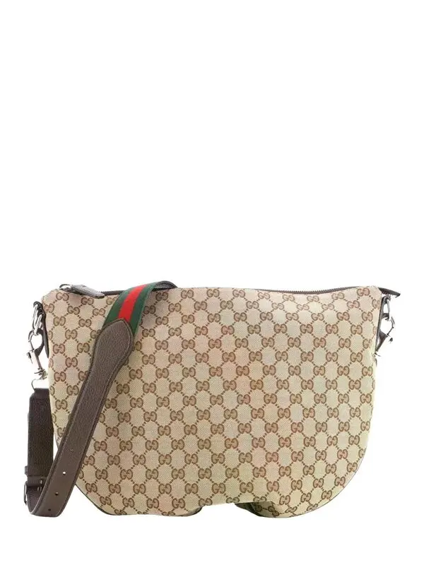 Gucci Gg Canvas Medium Messenger Bag - Brown