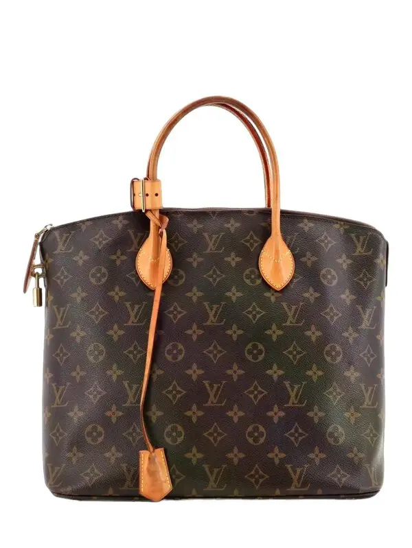 LOUIS VUITTON Monogram Canvas Lockit Nm Satchel - Brown