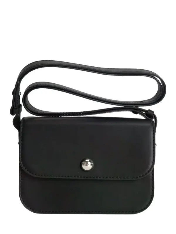 Max Mara Logo Engraved Shoulder Bag - Black