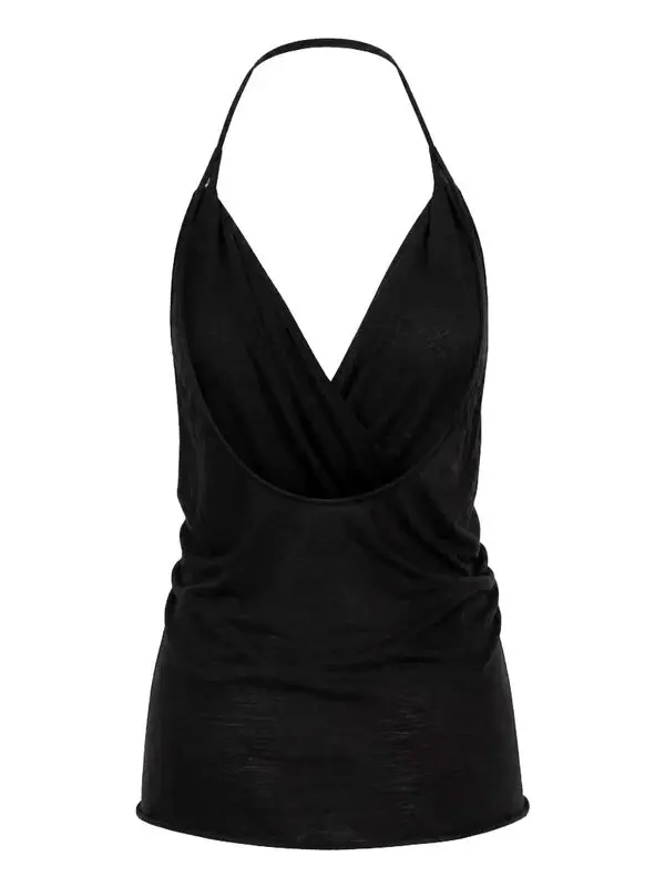 Rick Owens Draped Halterneck Blouse - Black