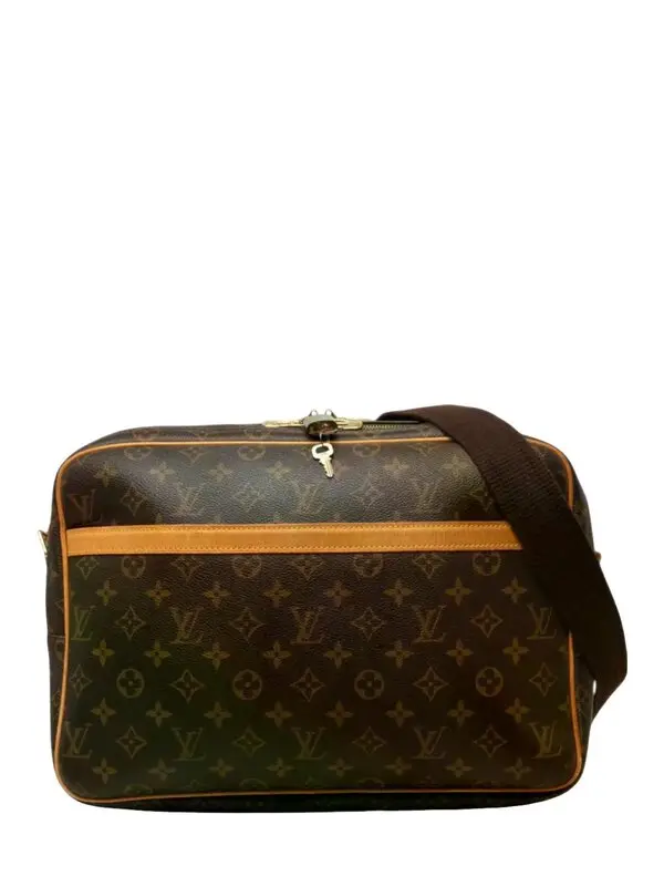 LOUIS VUITTON Monogram Reporter Gm Crossbody Bag - Brown