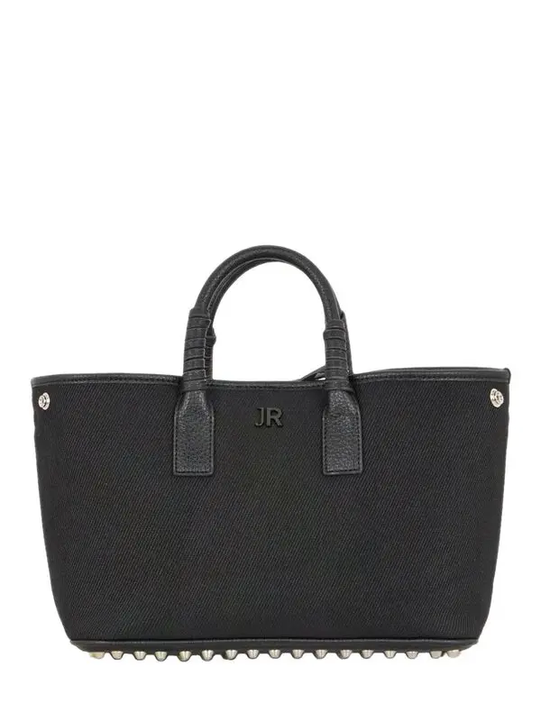 John Richmond Logo Plaque Tote Bag - Black