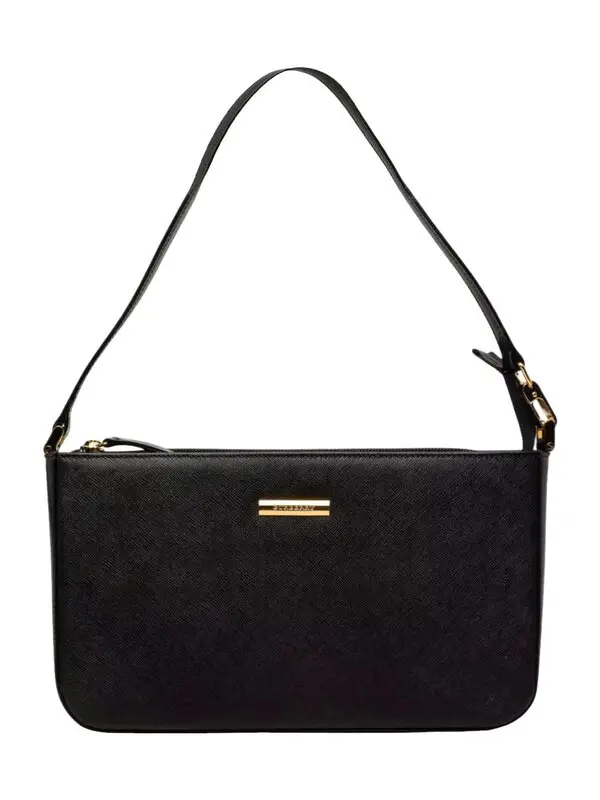 Burberry Leather Shoulder Bag - Black