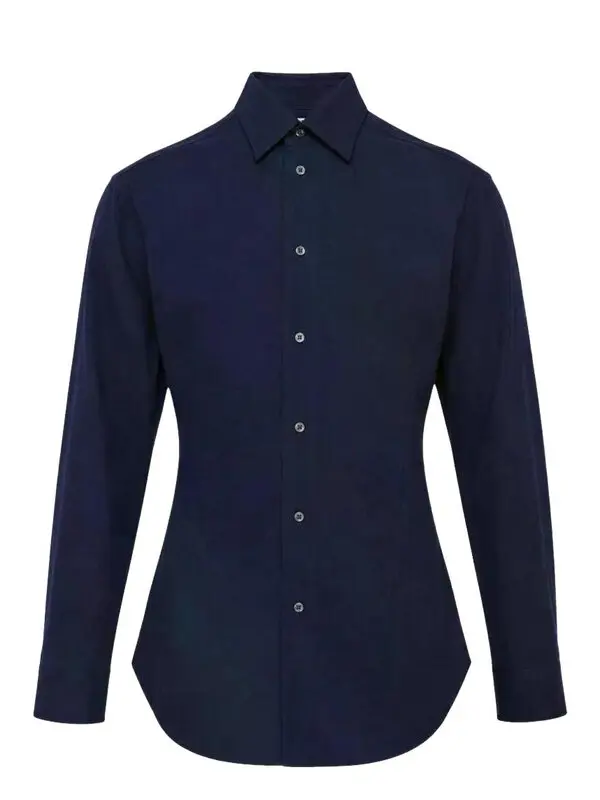 JIL SANDER Fitted Long-sleeve Shirt - Blue