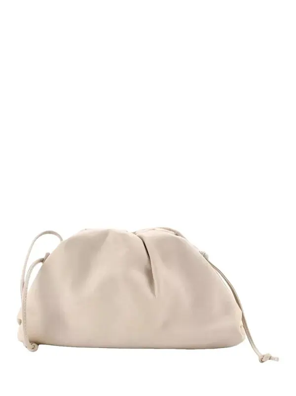 Bottega Veneta The Pouch Leather Mini Crossbody Bag - Neutrals