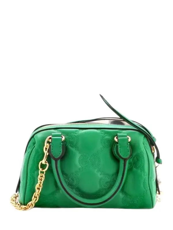 Gucci Ophidia Matelassé Mini Boston Bag - Green