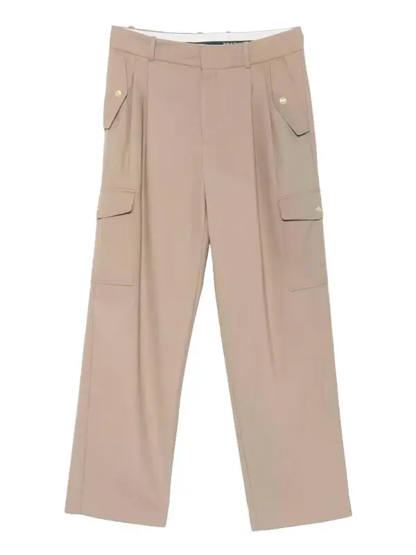 Drole De Monsieur Pleated Cargo Pants - Neutrals
