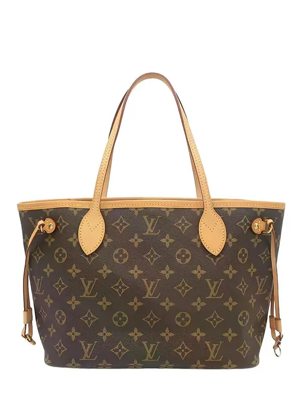 LOUIS VUITTON Monogram Neverfull Pm Tote Bag - Brown