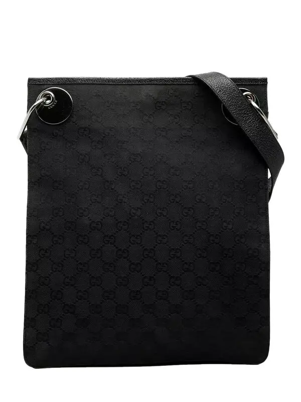 Gucci Gg Canvas Eclipse Crossbody Bag - Black