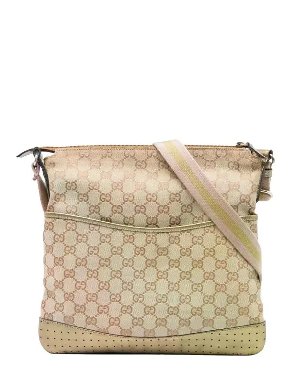 Gucci Gg Canvas Web Crossbody Bag - Neutrals