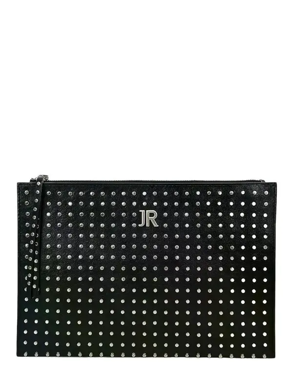 John Richmond Studded Clutch Bag - Black