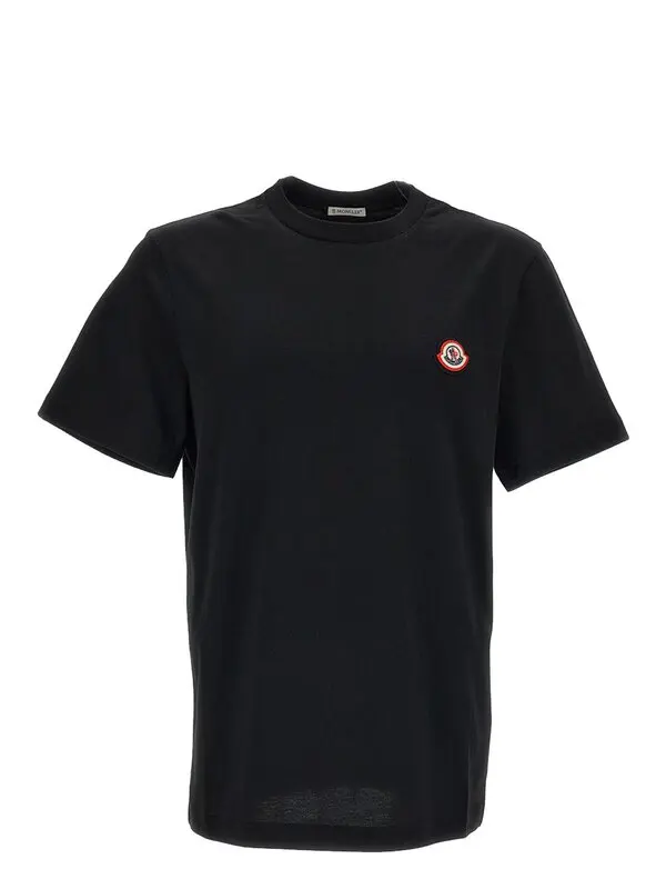 Moncler T Shirt Logo - Nero