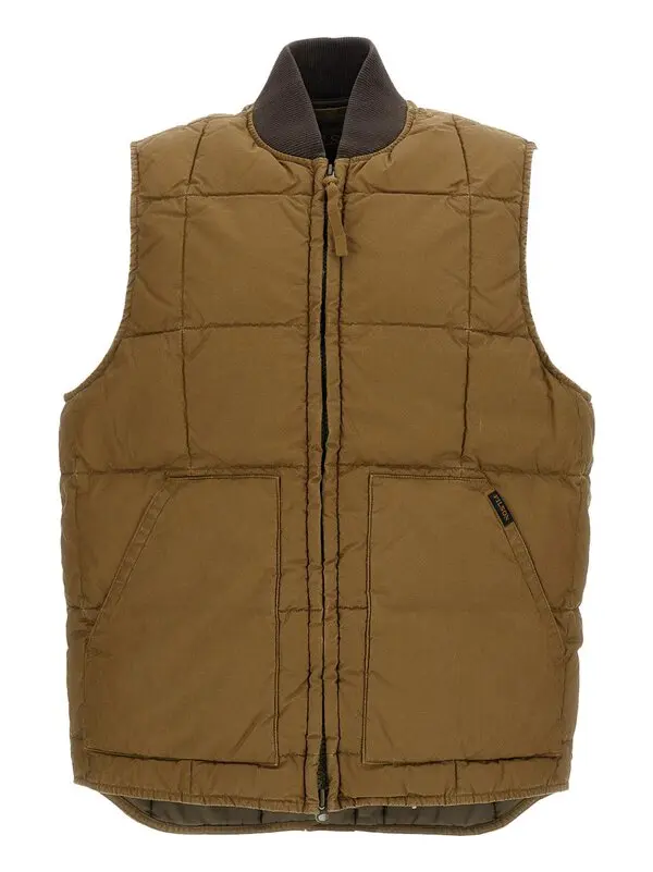 Filson Heritage Cotton Padded Gilet - Marrone