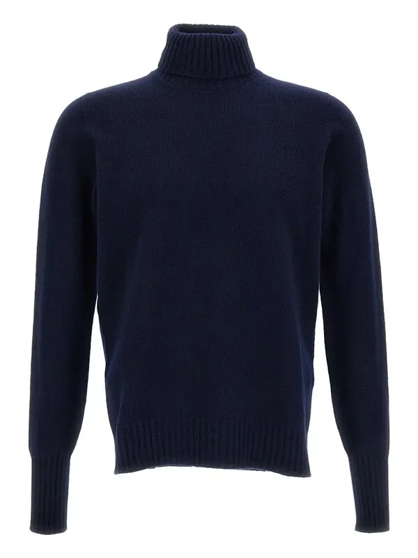 DRUMOHR Wool Turtleneck Sweater - Blu