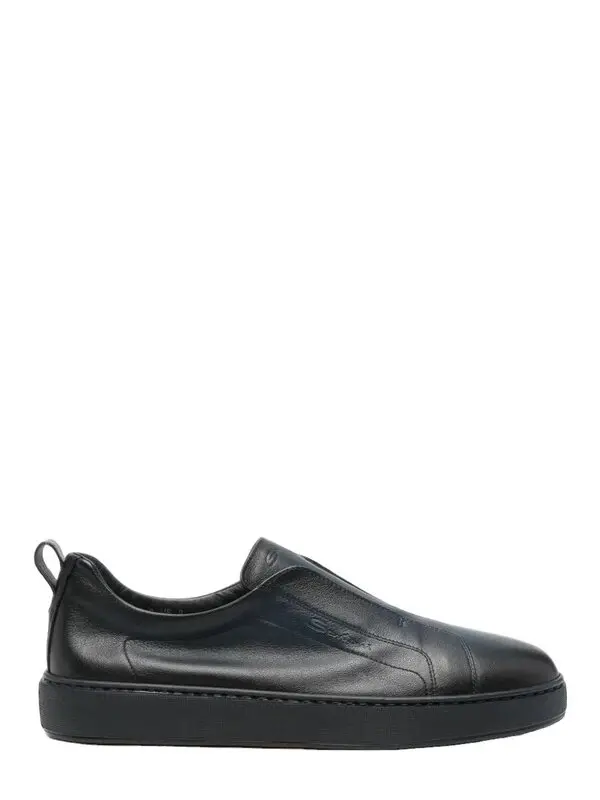 Santoni Victory" Leather Lace-up Shoes - Blue