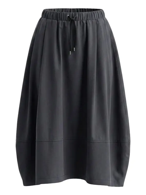 GRAN SASSO Elasticated Waist Skirt With Drawstring Detail - Blue
