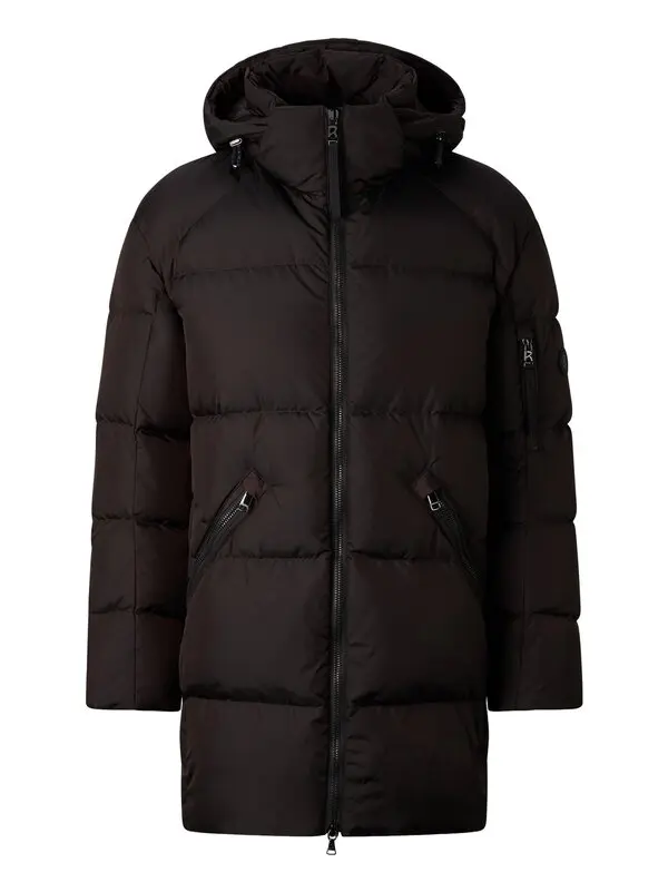 Bogner Jones Quilted Down Jacket With Adjustable Hood - Dark Brown