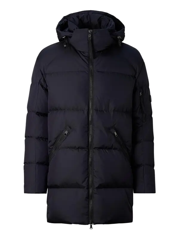 Bogner Jones Quilted Down Jacket With Adjustable Hood - Navy