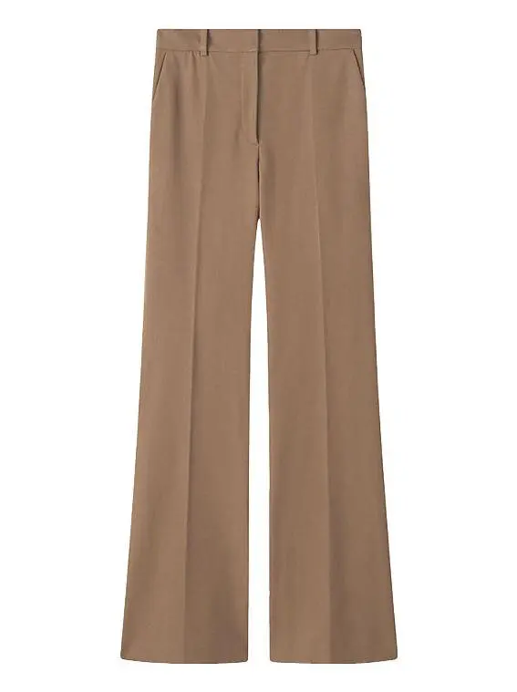 JOSEPH Tafira Gabardine Stretch-woven Trousers - Sable
