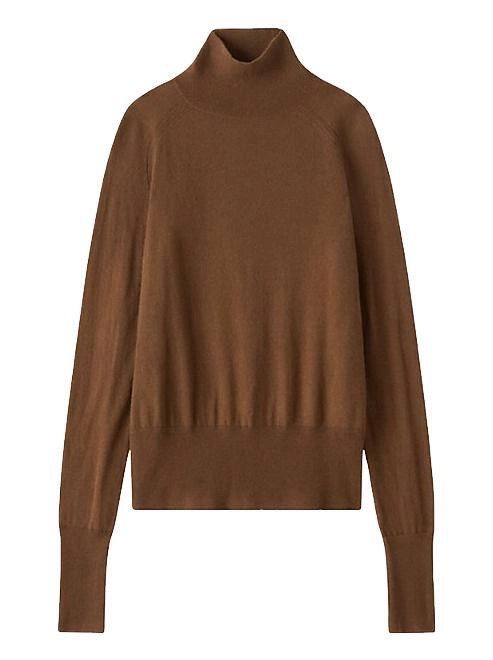 JOSEPH Yara High-neck Cashmere Jumper - Sable