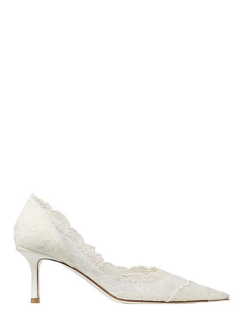 JIMMY CHOO Faiz Lace Heeled Courts - Ivory/ivory
