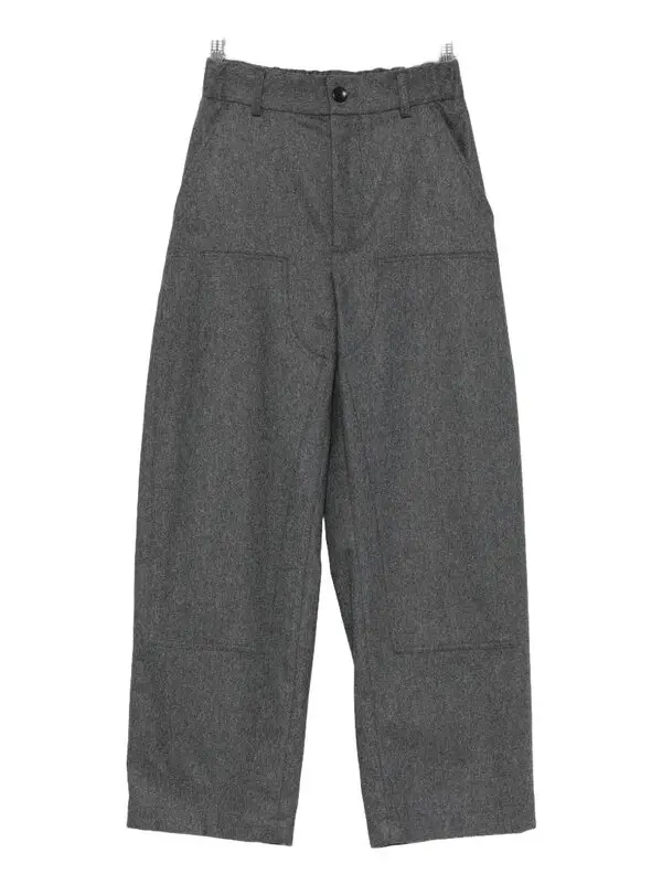 NICHOLSON & NICHOLSON Wool Trousers - Grey