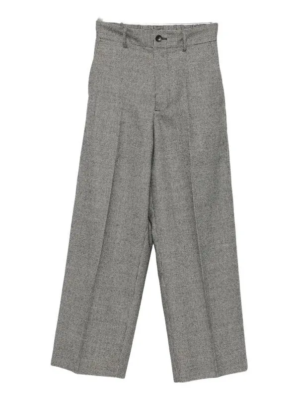 NICHOLSON & NICHOLSON Wool Trousers - Black