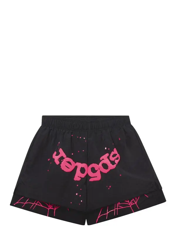 SP5DER Og Web Double Layer Short - Black